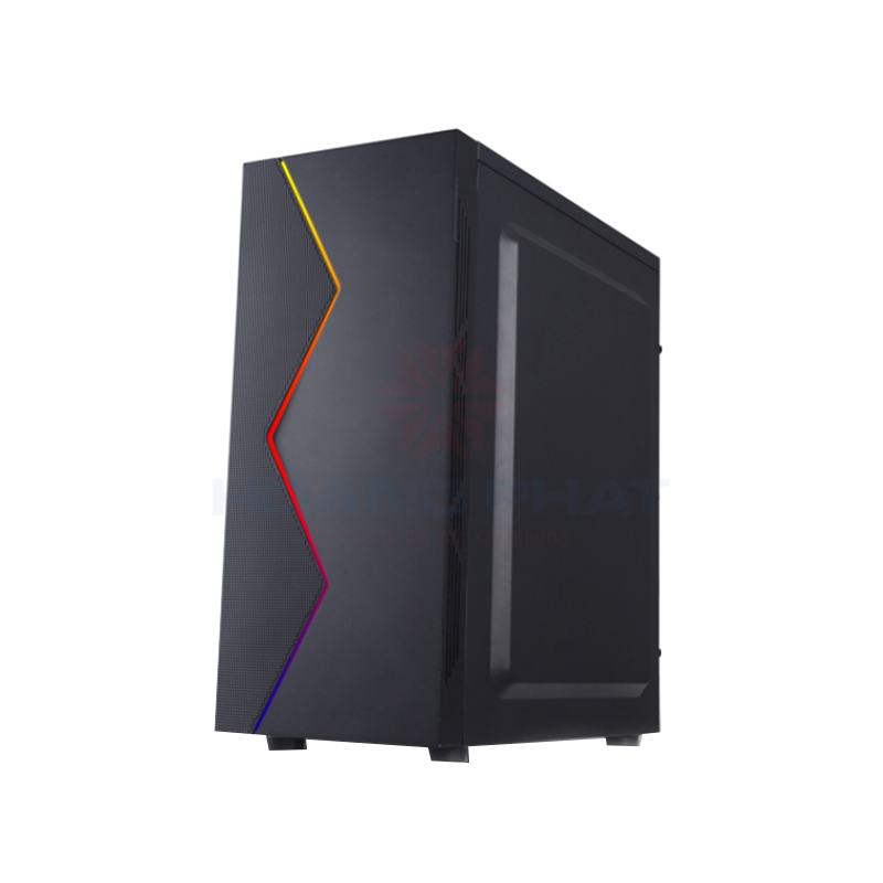 Vỏ Case VSP V3-603 Đen (Chuẩn ATX) Có Sẵn LED RGB
